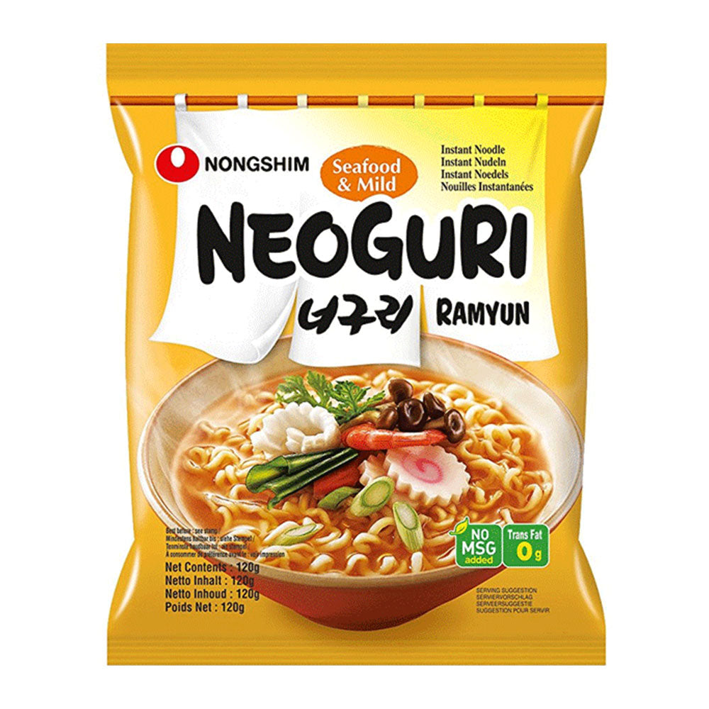 Nongshim Neoguri Ramyun Seafood Mild Noodles Istantaneo Coreano- 120g